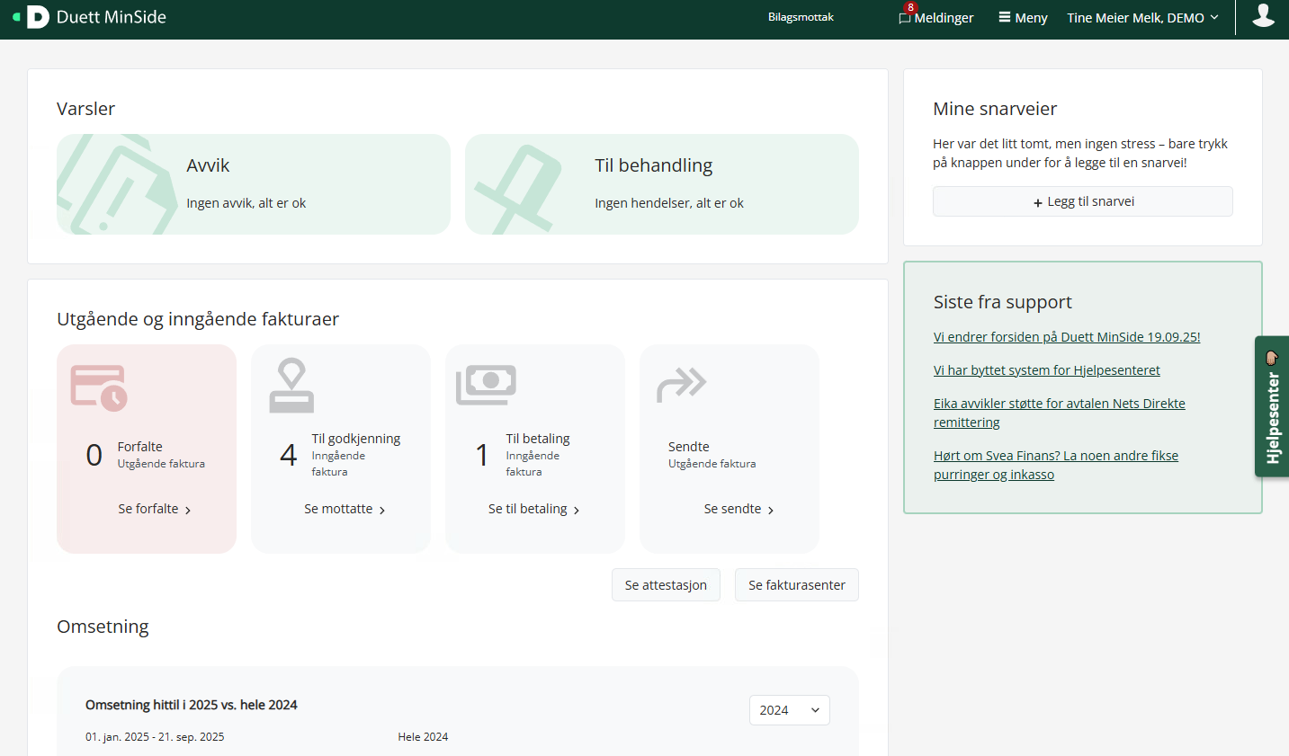 Duett - Hva er Duett MinSide? – SpareBank 1 Regnskapshuset SMN AS