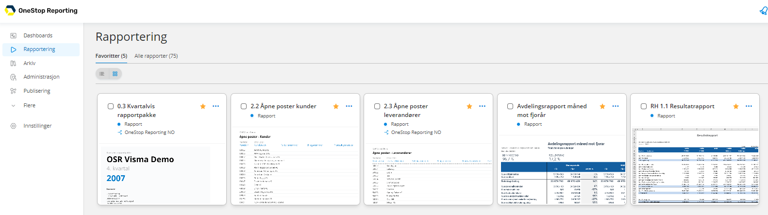 OneStop Reporting – SpareBank 1 Regnskapshuset SMN AS